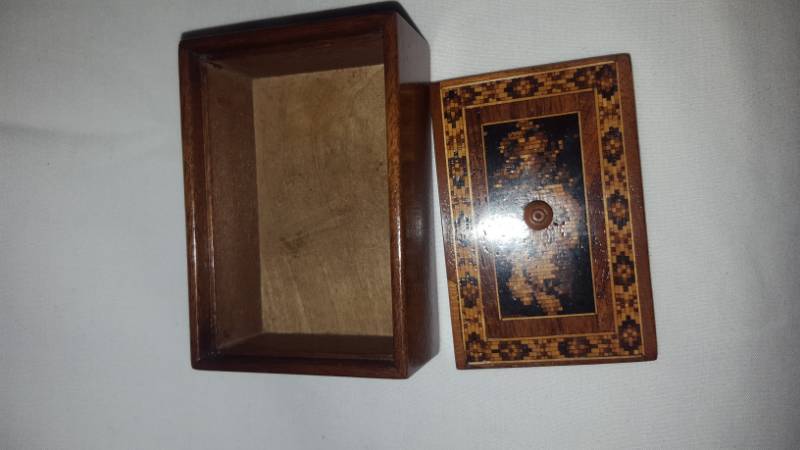 Small Tunbridge Ware Box | Vinterior