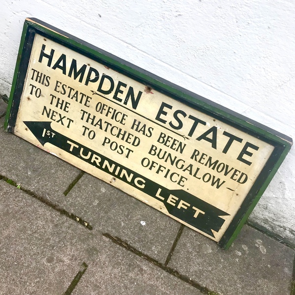 C. 1930’s Hand Painted/ Signwritten Country House Sign | Vinterior