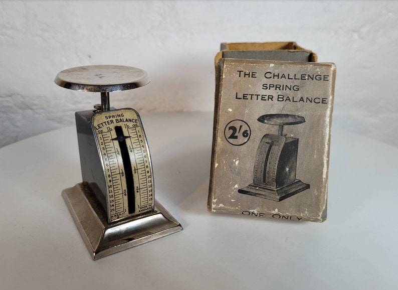 Vintage British Myers' And Son Spring Letter Balance | Vinterior