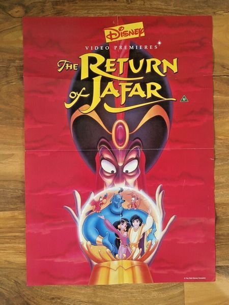 90's Walt Disney Video Premieres The Return Of Jafar Aladdin ...