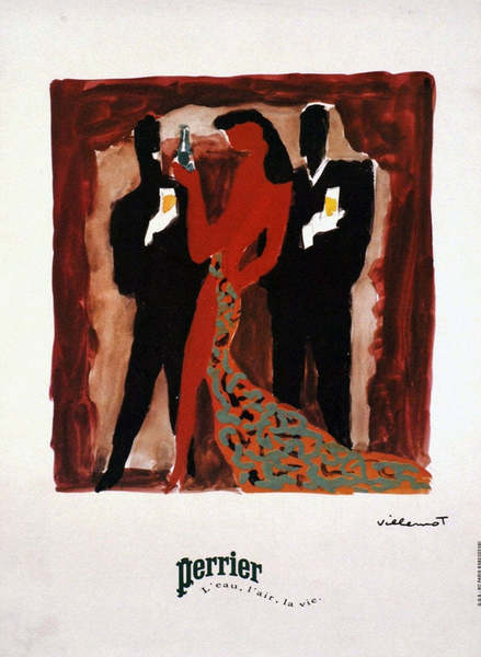 Perrier Villemot Original Vintage Poster | Perrier | Vinterior