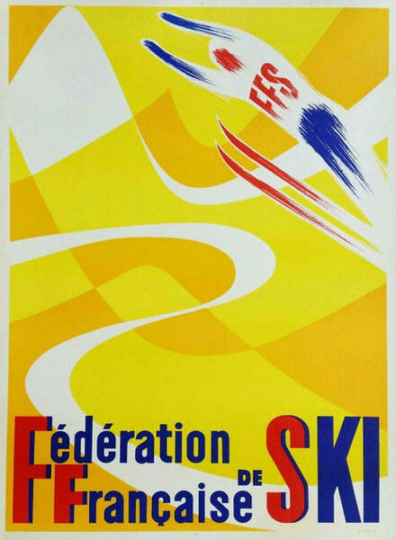 French Ski Federation Original Vintage Poster | Vinterior