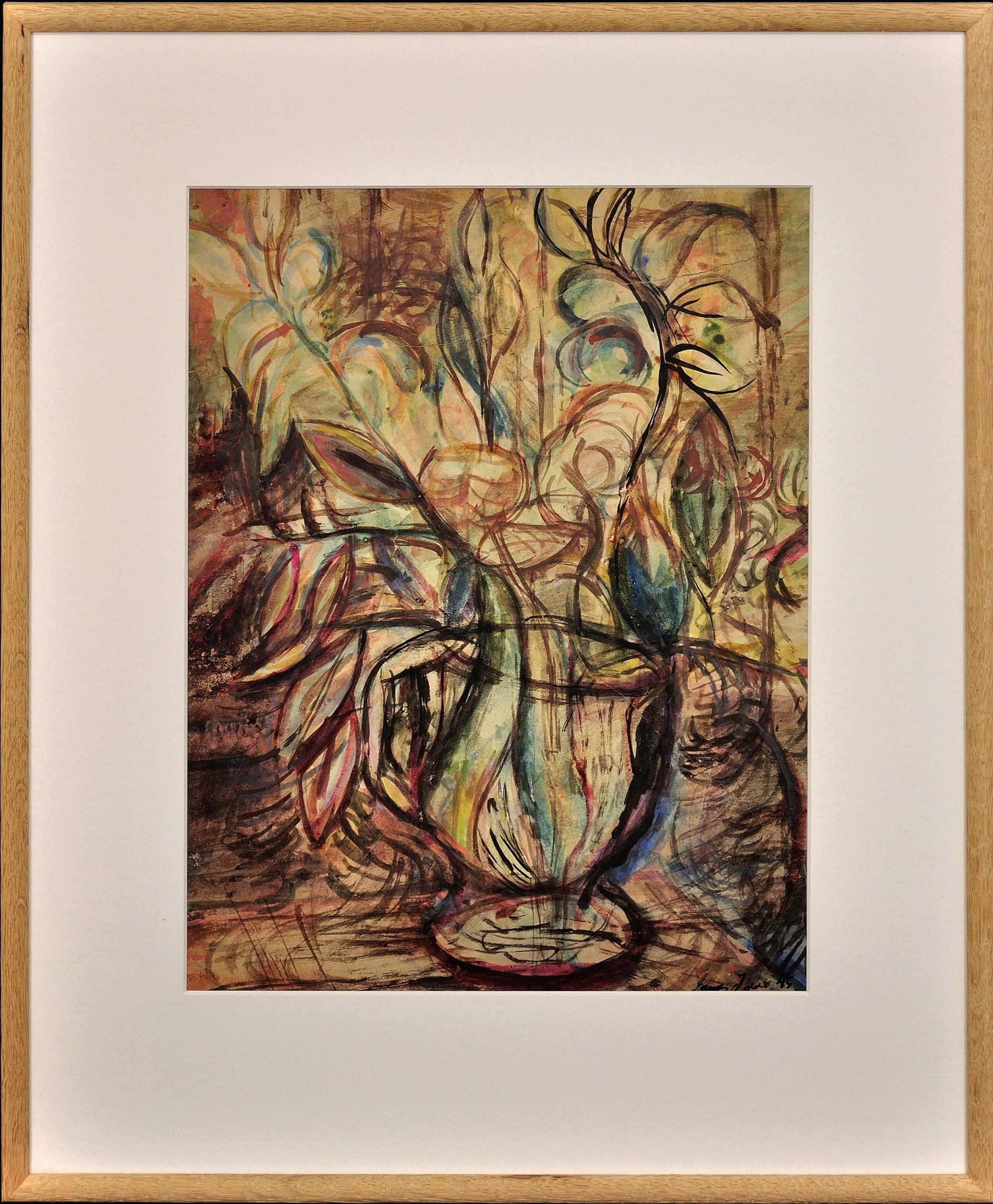 James Tower 1919 To 1988. English. Still Life Of Cut Flowers In A ...