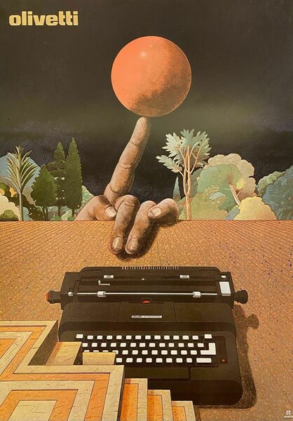 Vintage Olivetti Poster Olivetti Posters